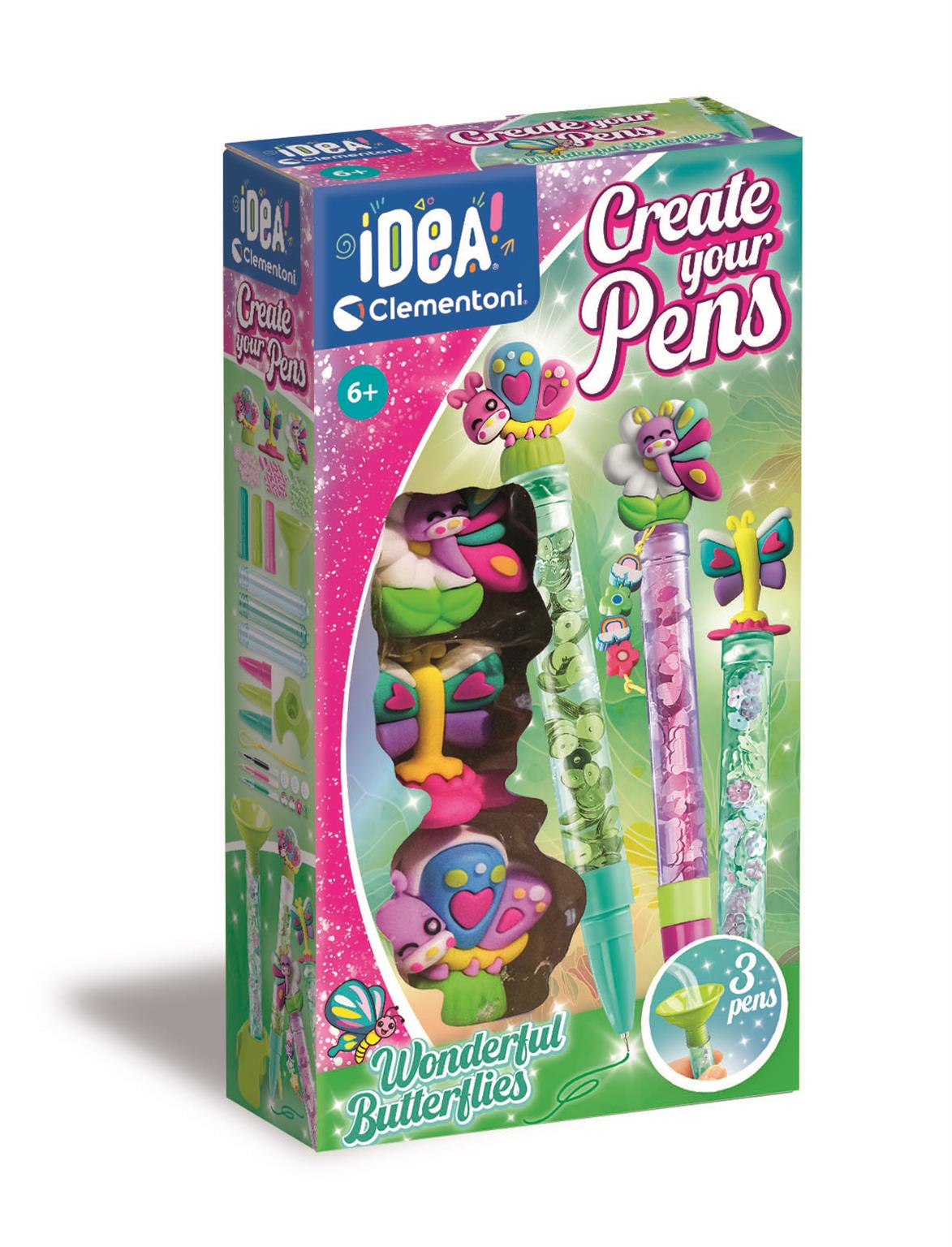 Create Your Pens Wonderful Butterflies - Code 18873 – Helpdesk Clementoni